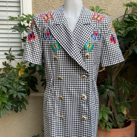 Escada | Dresses | Vintage 8s Multicolored Escada Cotton Dressduster ...